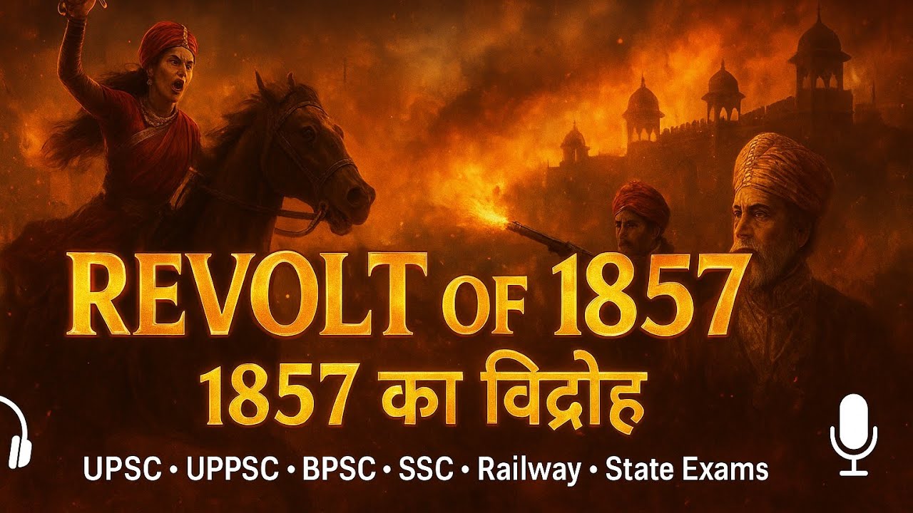 1857 की क्रांति | Revolt of 1857 Explained | UPSC/UPPSC/BPSC/SSC ...