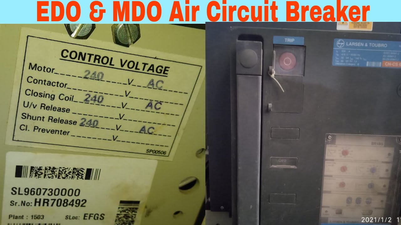 EDO & MDO Air Circuit Breaker - YouTube