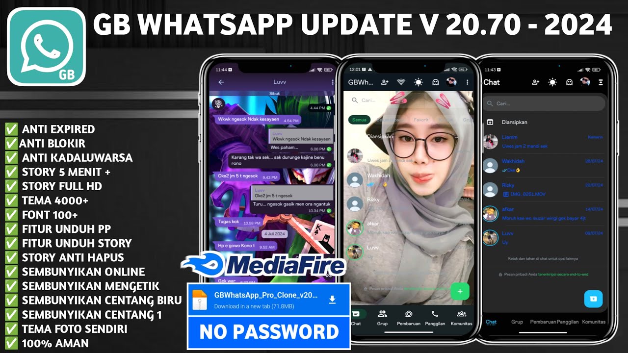 WA MOD TERBARU 2024 | WHATSAPP MOD TERBARU 2024 | WA GB TERBARU 2024 ...