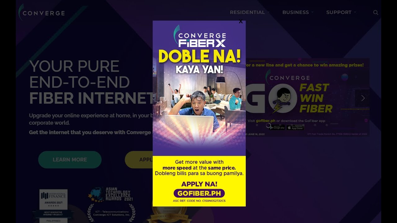 Converge upgraded my subscription from 50Mbps to 100Mbps! - YouTube