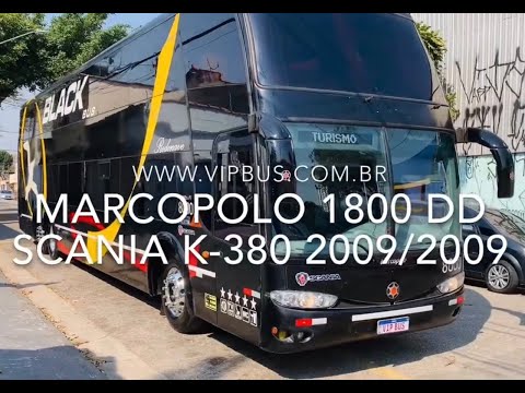 Marcopolo 1800 DD Scania K-380 ano 2009 R$275.000,00 Vip Bus