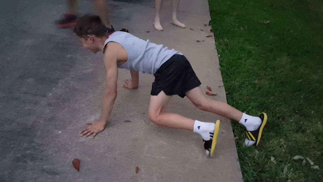 High Kick Fail! Crazy kids- neighborhood friends - YouTube