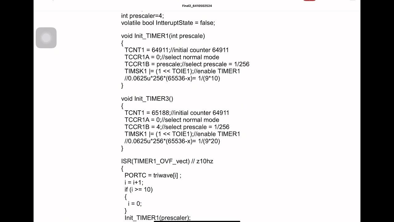 Microprocessor Final ข้อที่ 2 6410502524 sec 2 - YouTube