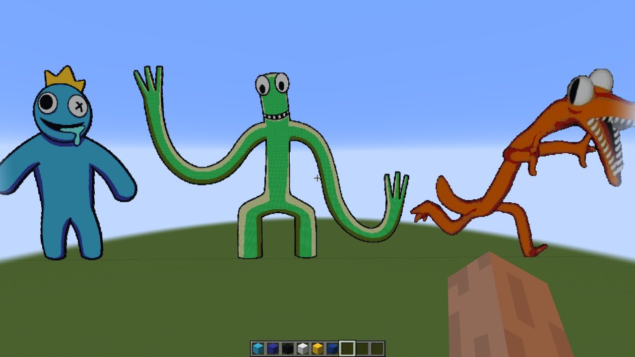 Rainbow Friends Minecraft Pixel Art - YouTube