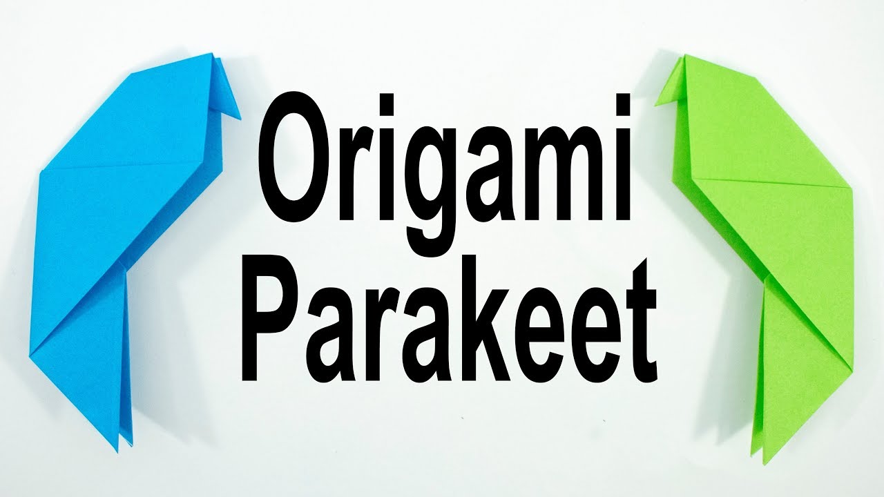 Origami Parakeet Tutorial (Traditional) - YouTube
