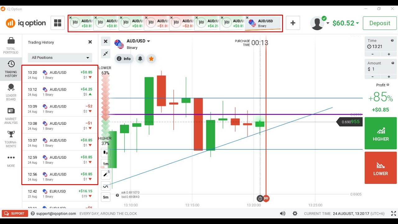Bainary Live Trade || Make Real Money by Online Trade || IQO Trade ...