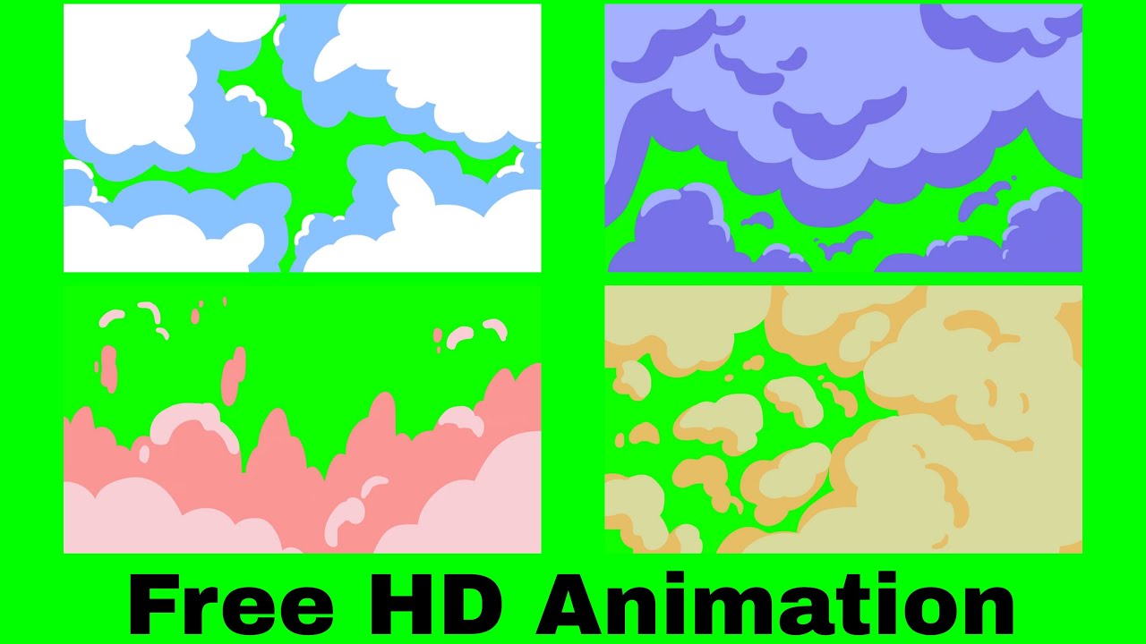 cartoon smoke bomb green screen video || free green screen video ...