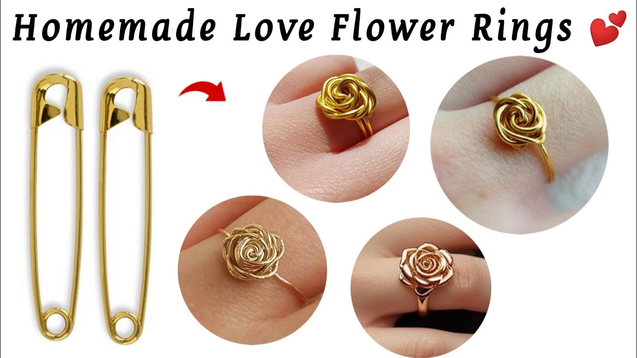 DIY Homemade Rings 😍🥰/ how to make rings at home/diy homemade love ring ...