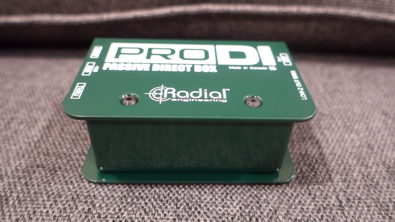 Radial Pro DI 1 Instrument Passive Direct Box (Review) - YouTube