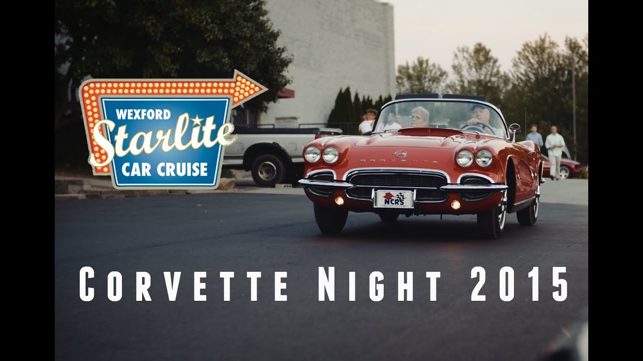 Wexford Starlite Car Cruise - Corvette Night 2015 - YouTube