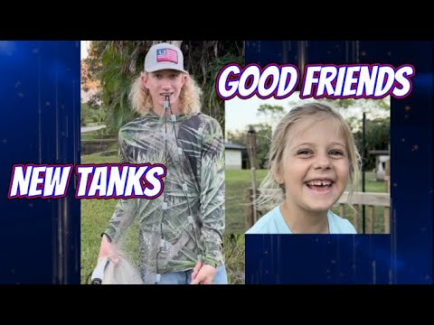 ARIA, from Deer Meat for Dinner, Helps net fish for a NEW TANK - YouTube