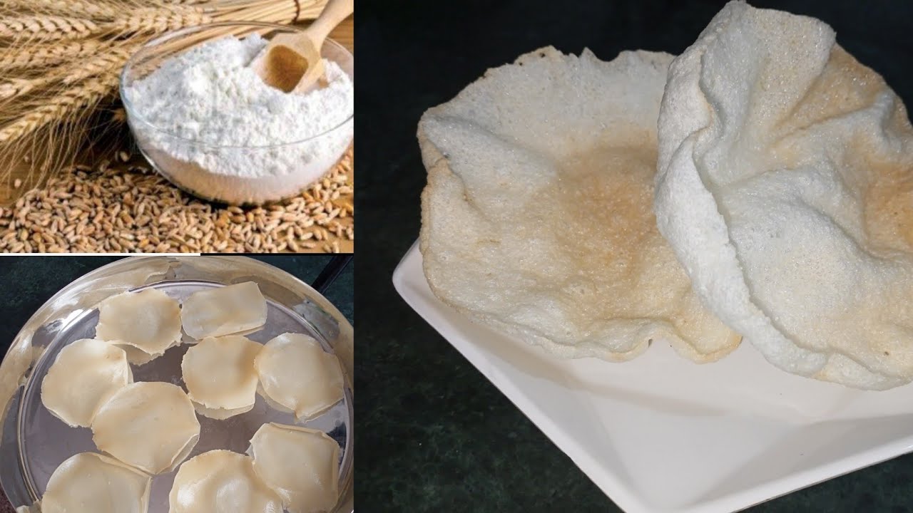 Homemade easy papad | with maida | - YouTube