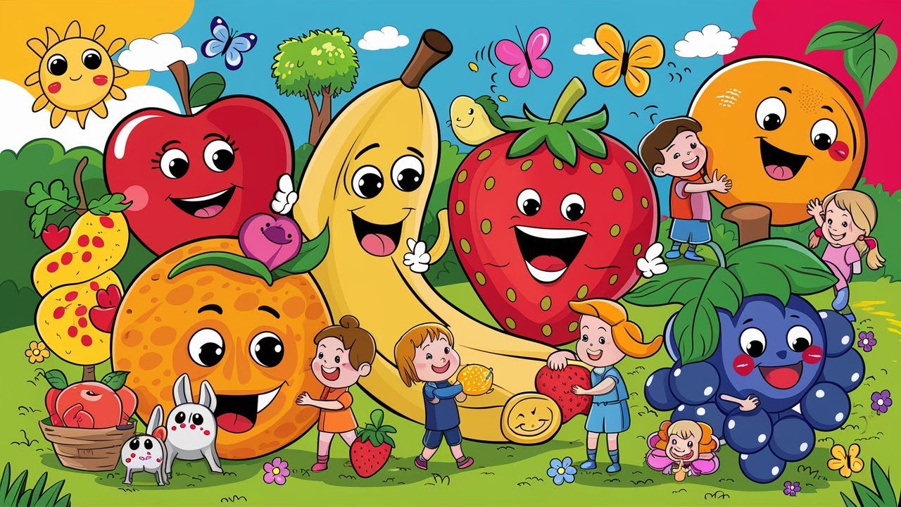 Fruits Song For Kids | Fruit Names In English | Kids Animation | Kids ...