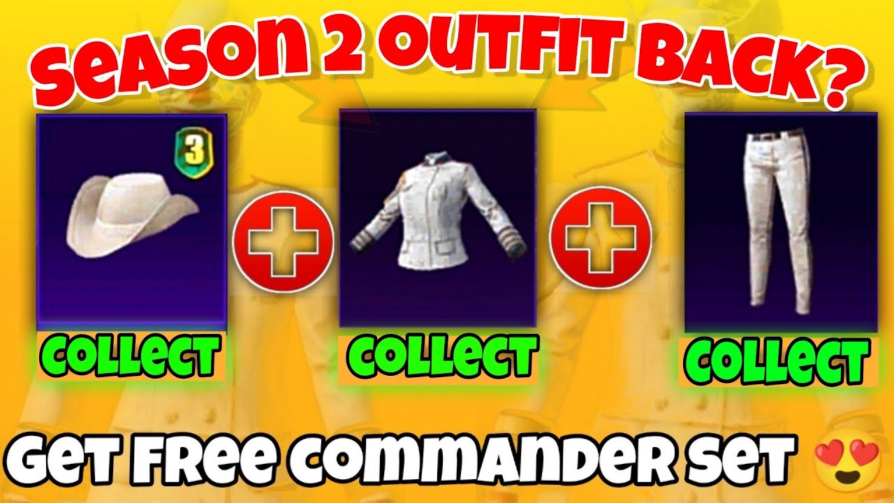 How To Get Free Season Two White Commander Set😍 (Pubg/Bgmi) - YouTube