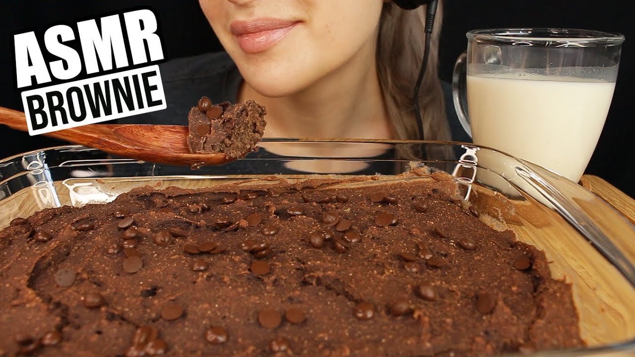 ASMR CHOCOLATE FUDGE BROWNIE BAKED OATS SWEETS | MUKBANG EATING SOUNDS ...