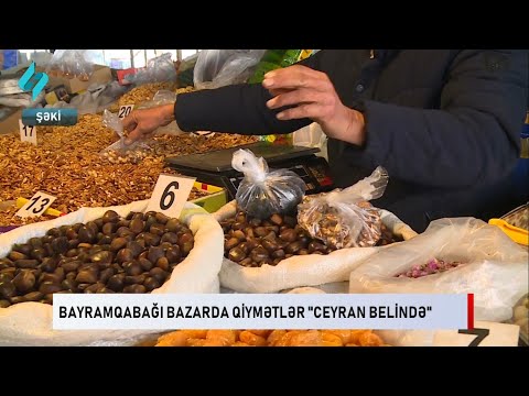 Bayramqabagi bazarda qiymetler \