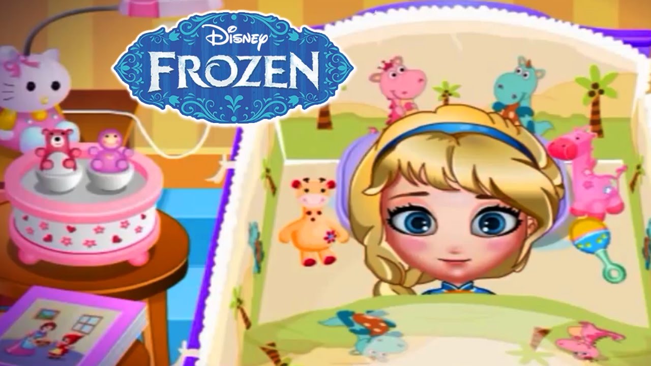 ღ Disney's Princess Elsa Frozen (Baby Elsa Bed Time) Game For Children ...