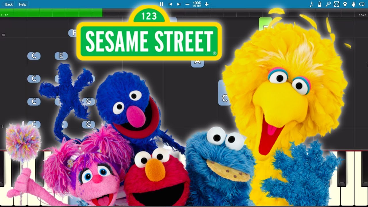Sesame Street Theme Song - Piano Tutorial - YouTube
