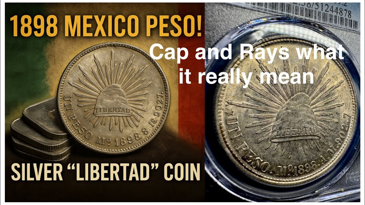 Mexico’s Most Iconic Silver Coin? 1898 1 Peso Explained! PCGS AU 58 ...