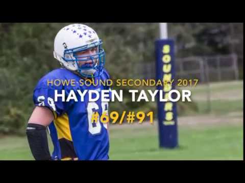 Hayden Taylor 2017 HS Football Highlight film - YouTube