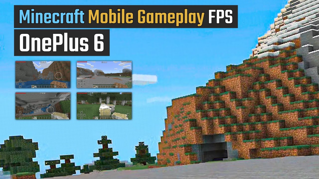 Minecraft Mobile OnePlus 6 FPS (Gameplay Benchmark) - YouTube