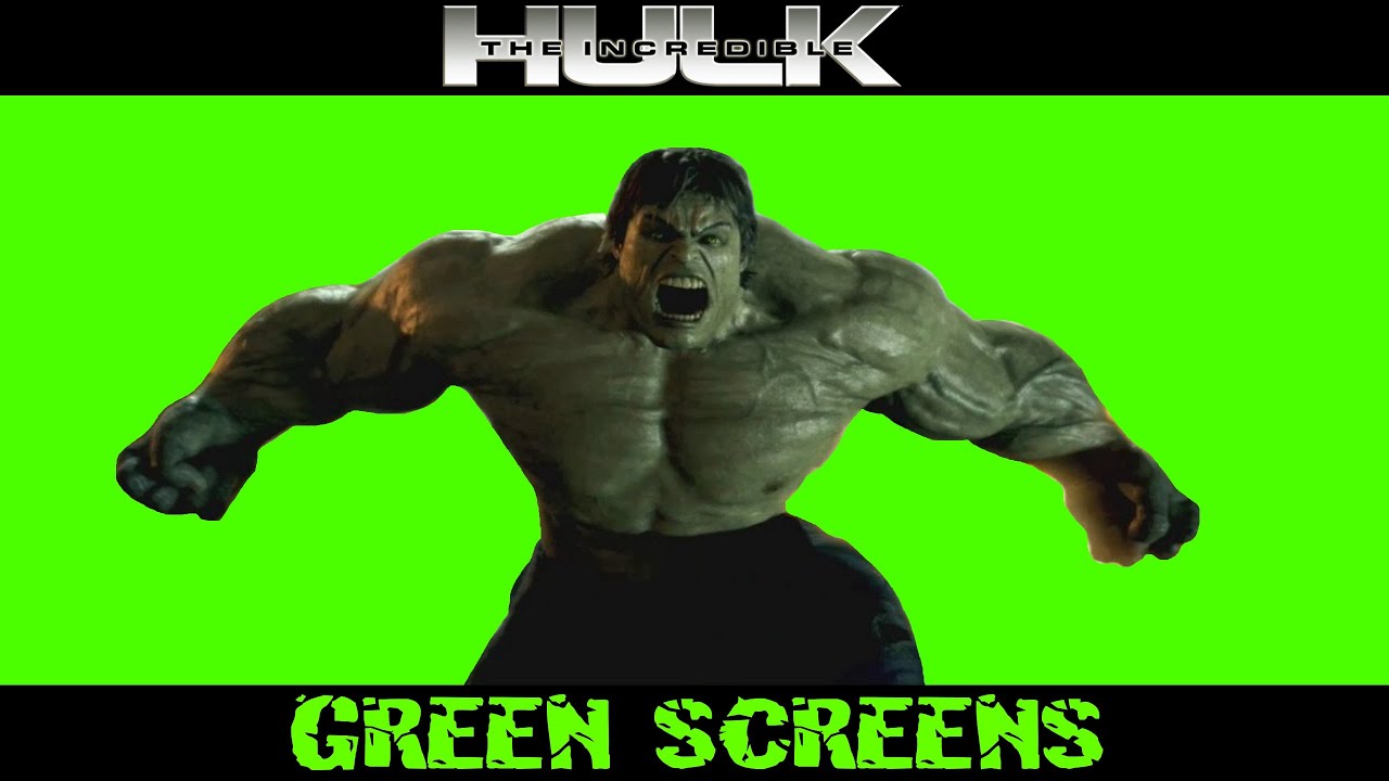 The Incredible HULK Green Screens - YouTube