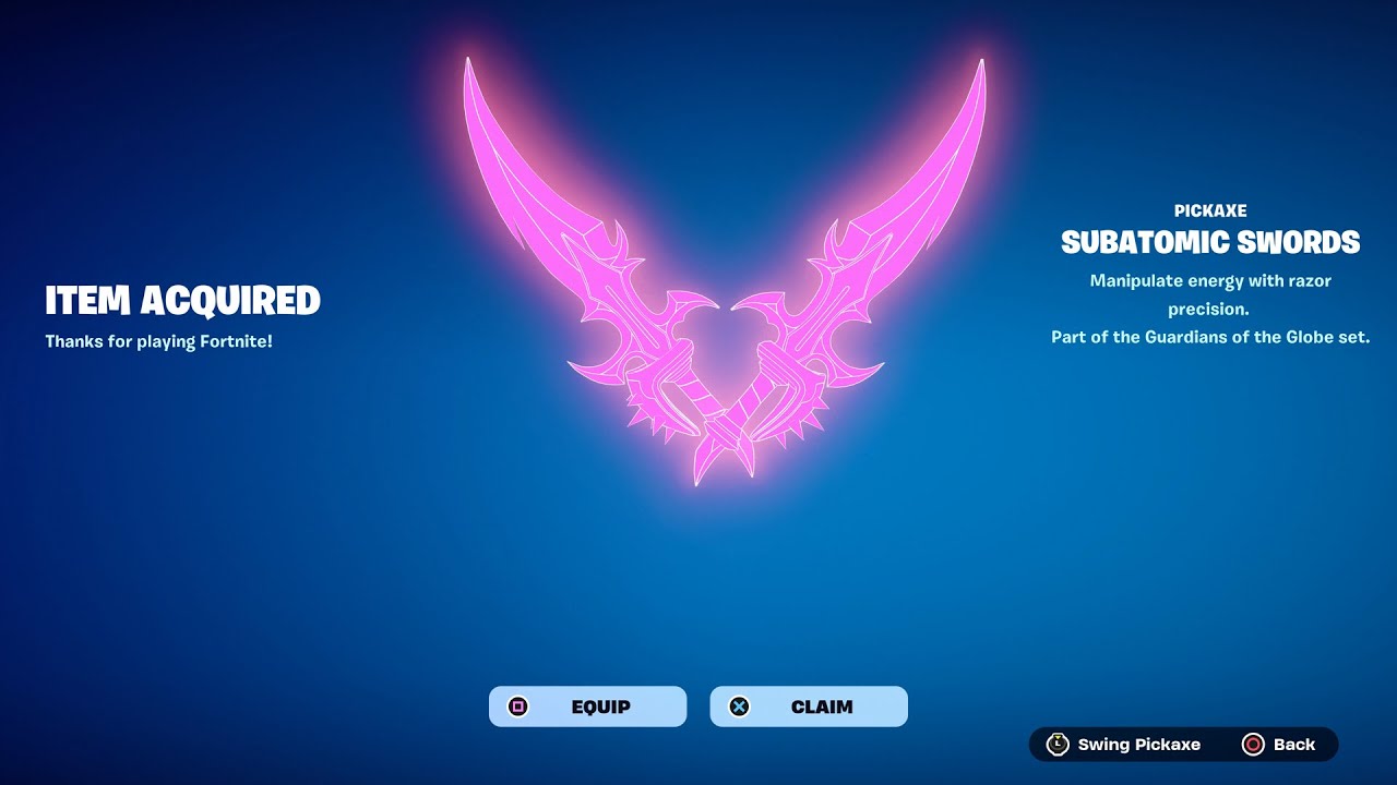 How To Get Subatomic Swords Pickaxe Now Free In Fortnite Free