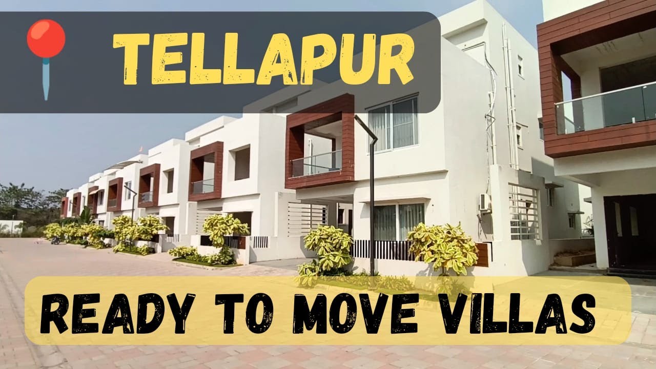 Villas For Sale In Tellapur || Ready To Move || Triplex Villas in ...