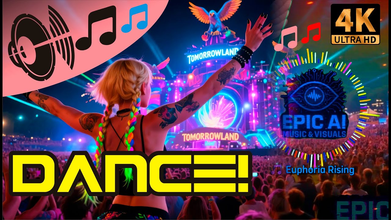 Tomorrowland Inspired EDM Visuals Dance Festivals in 4K - YouTube