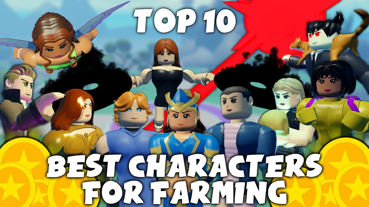 10 TOP BEST CHARACTERS FOR FARMING | HEROES ONLINE WORLD ROBLOX - YouTube