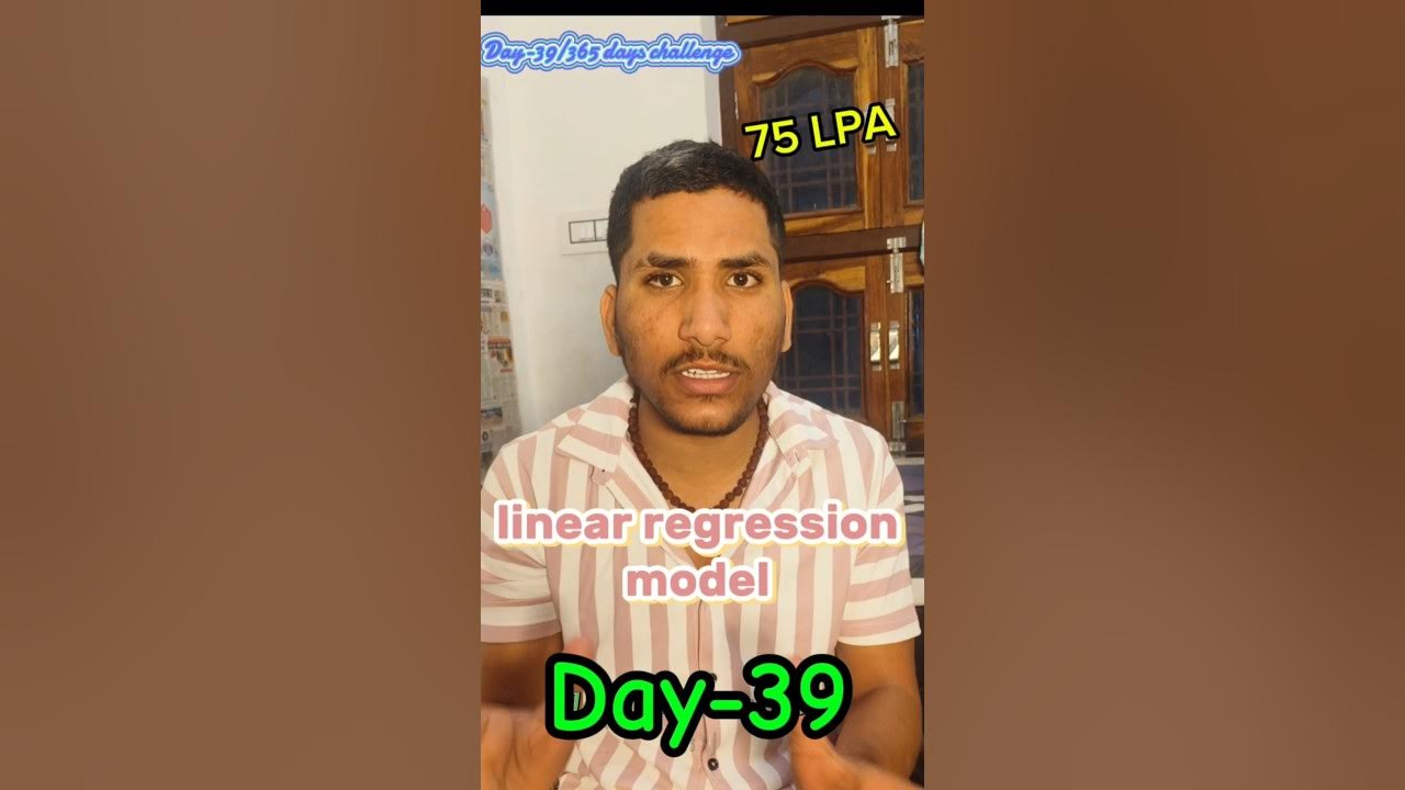 Day-39/365 days challenge. Linear regression#shortvideo #machinelearning #ai #python #coding ...