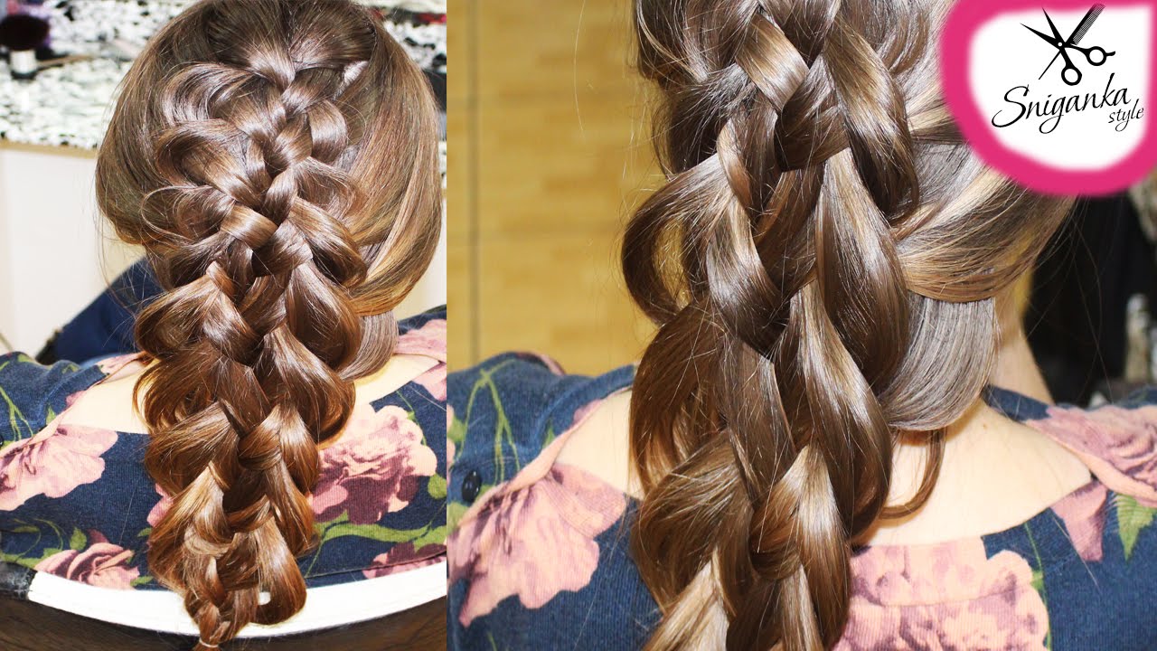 Diagonal French Loop Braid Braided Hairstyles - YouTube