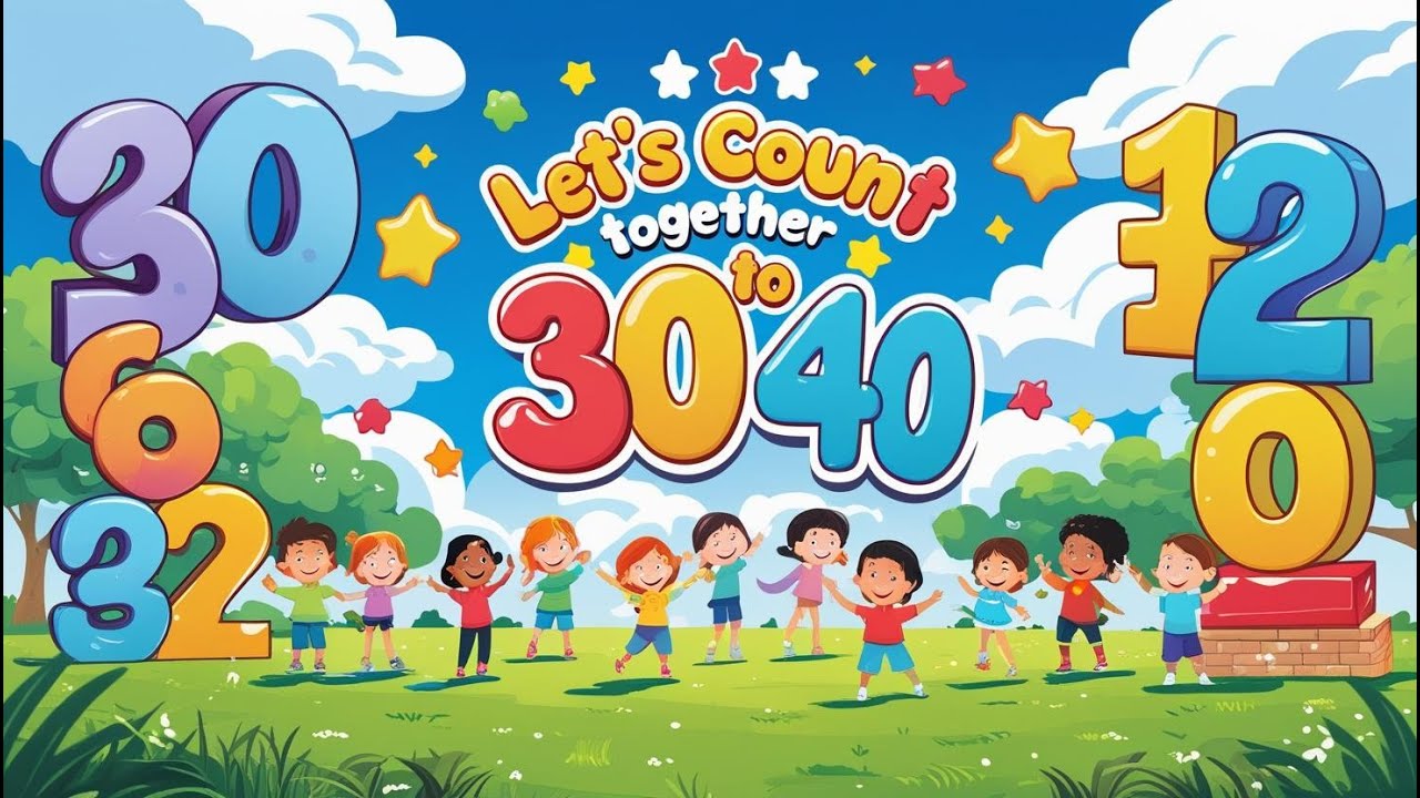 Lets start counting with us 30 to 40 Kids study time - YouTube
