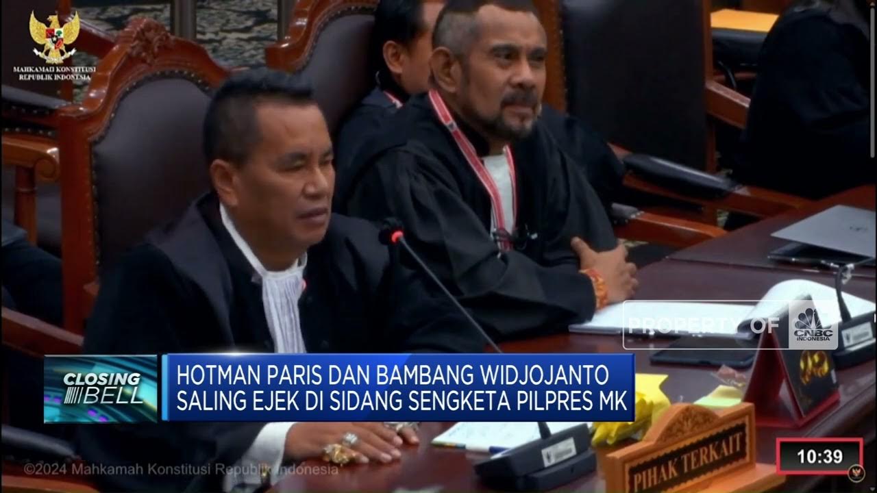 Hotman Paris dan Bambang Widjojanto Saling Ejek di Sidang MK - YouTube