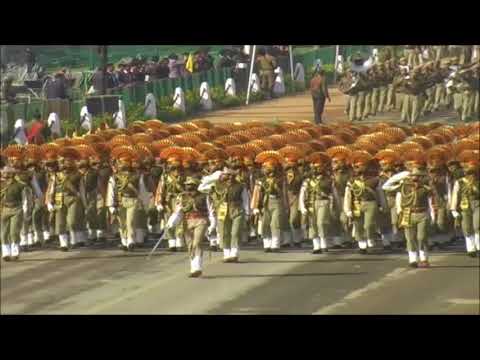 Indo-Tibetan Border Police (ITBP) marching contingent practicing on ...