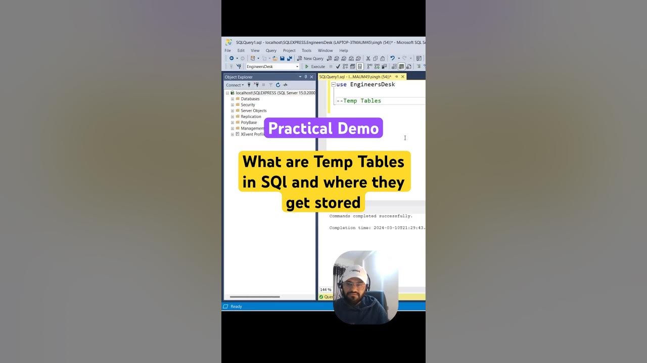 What are Temp Tables and where they get stored #shorts #coding #sql # ...