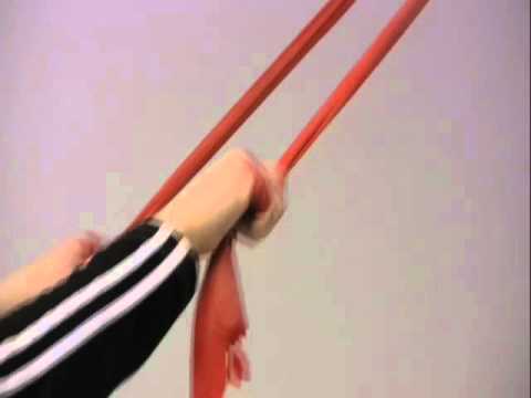 Shoulder High Row w Theraband v - YouTube