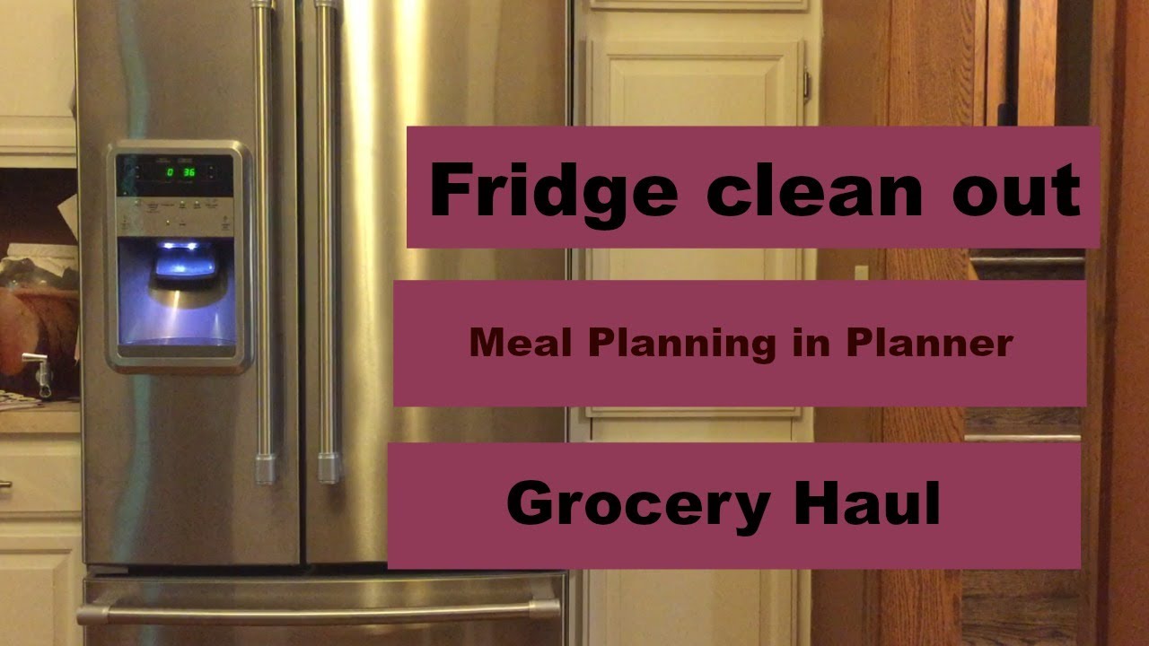 Meal Planning with Plum Paper Planner | Fridge clean out and Haul ...