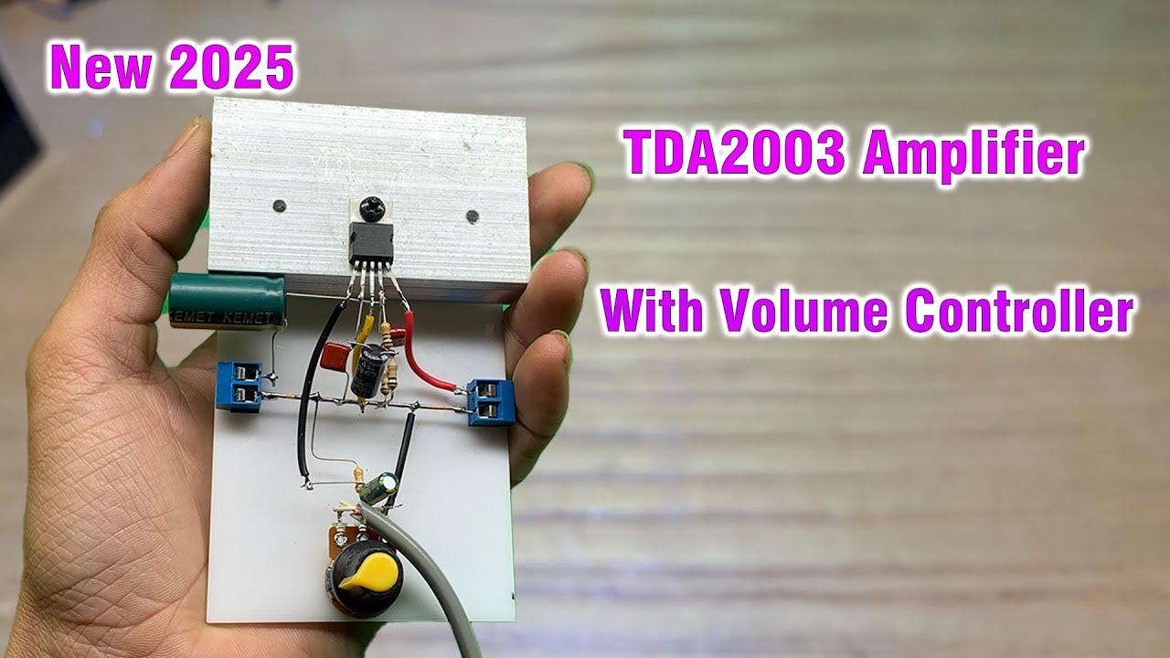 DIY Powerful Amplifier Using TDA2003 With Volume Controller | DCA ...