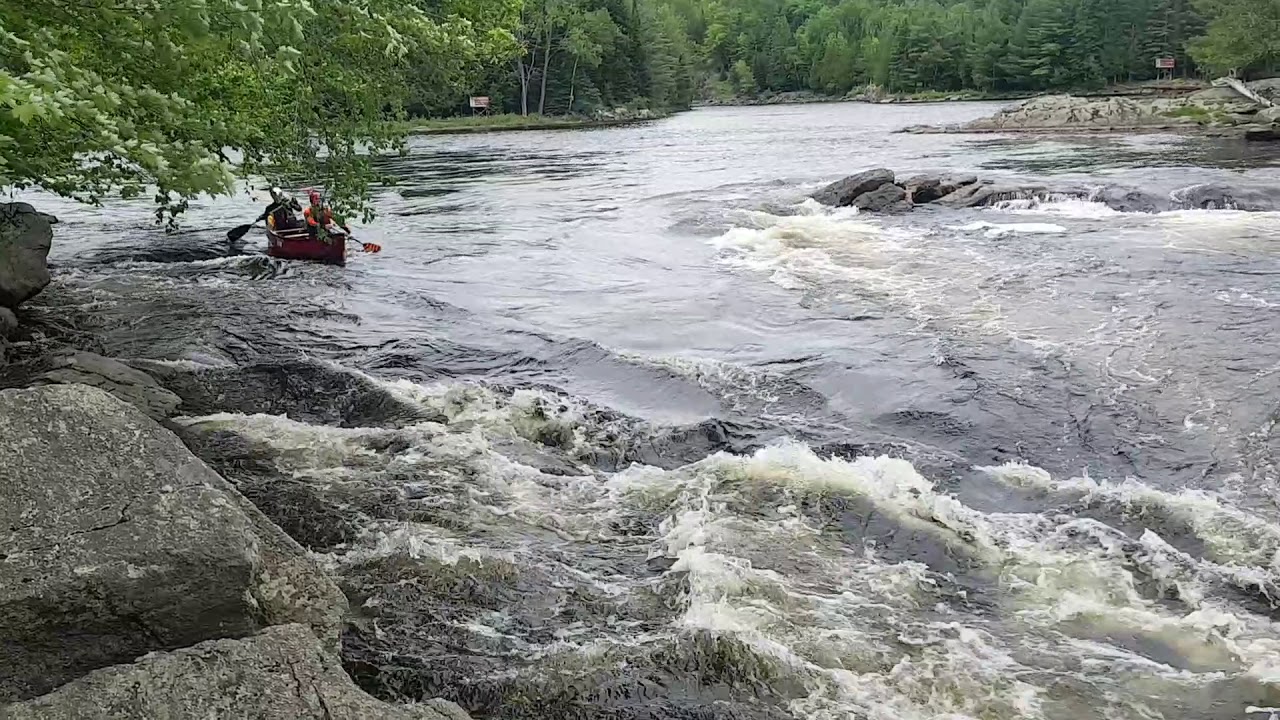 Jessup's Chute at Palmer Rapids (canoe) - YouTube