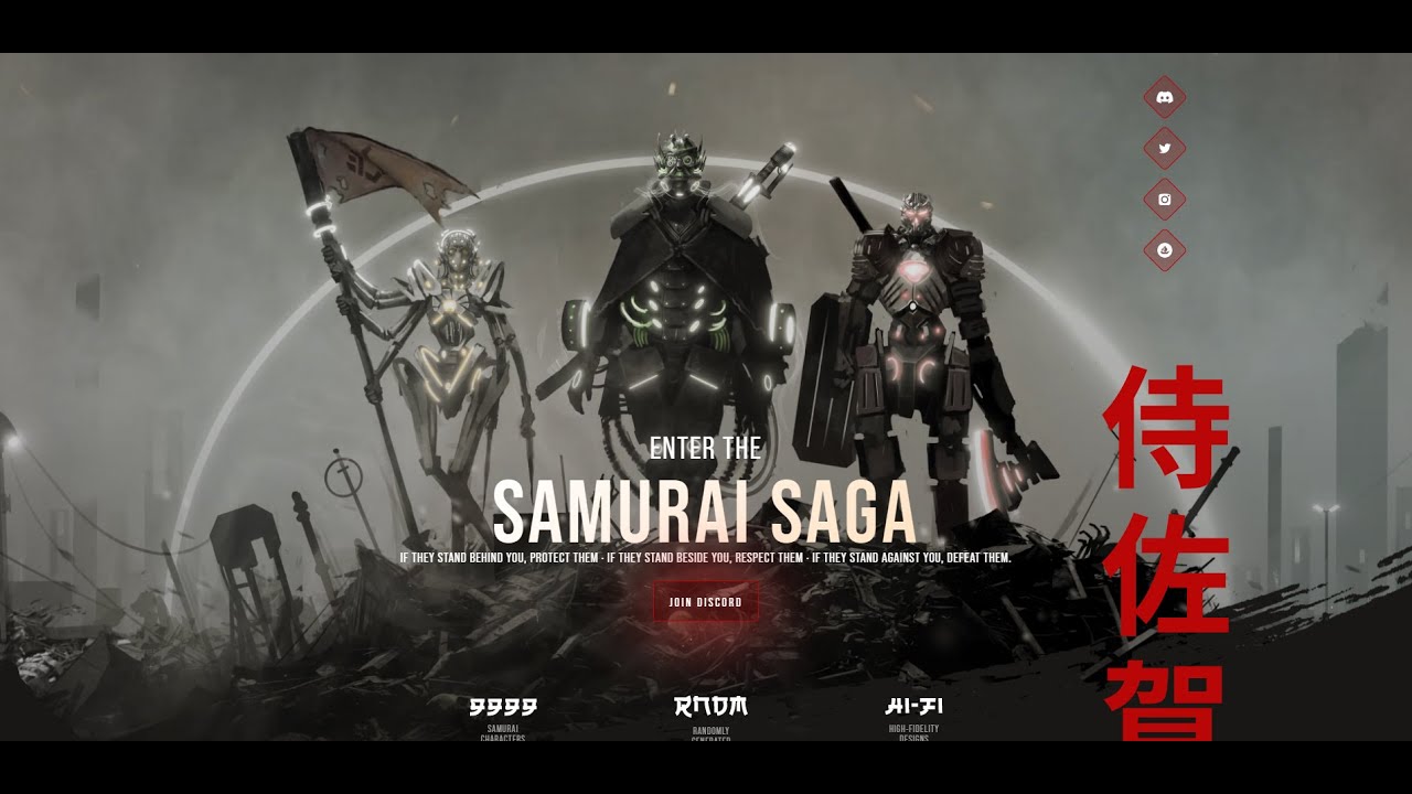 Samurai Saga NFT | BEST LOOKING NFT I HAVE SEEN! - YouTube