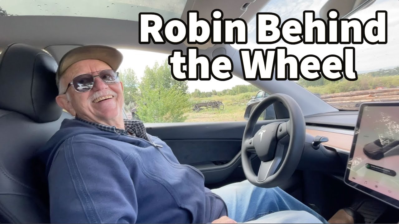 Robin Behind the Wheel, First Tesla EV Drive - YouTube