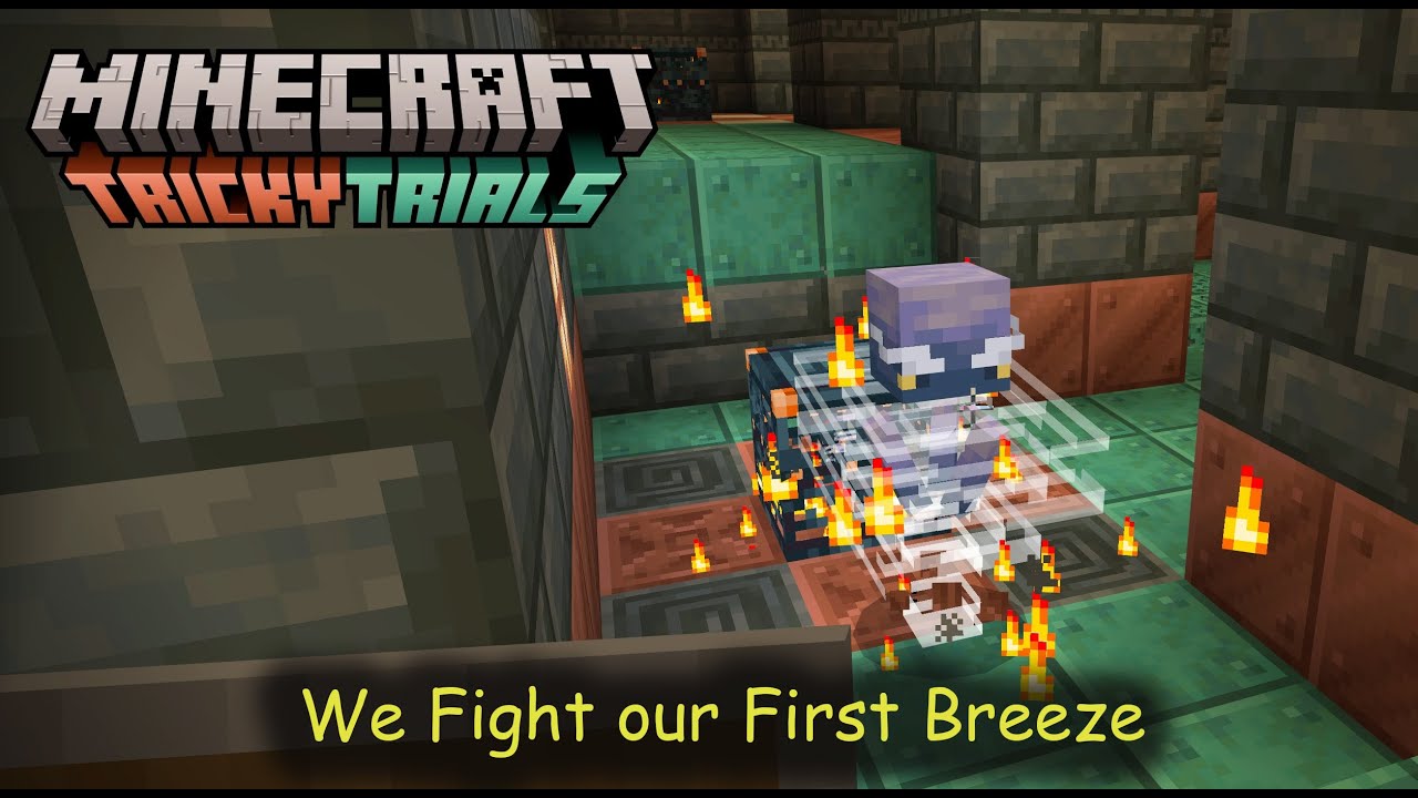 Fighting Through Minecraft's New Tricky Trials Chamber 4K - YouTube