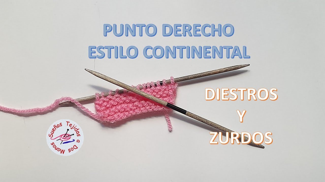 TEJER PUNTO DERECHO ES ESTILO CONTINENTAL,PARA DIESTROS Y ZURDOS. - YouTube