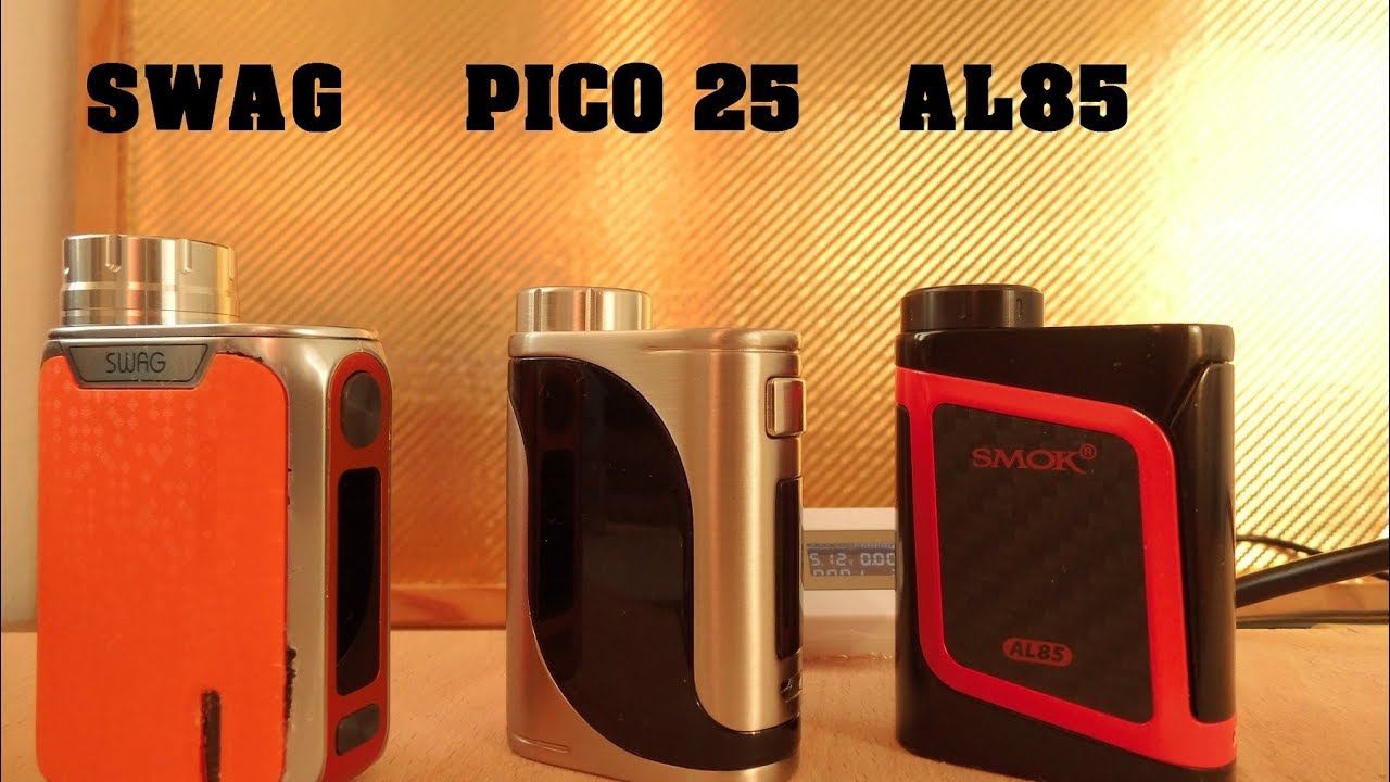 Vaporesso Swag vs Smok AL85 vs Eleaf Pico 25 E Zigarette - YouTube