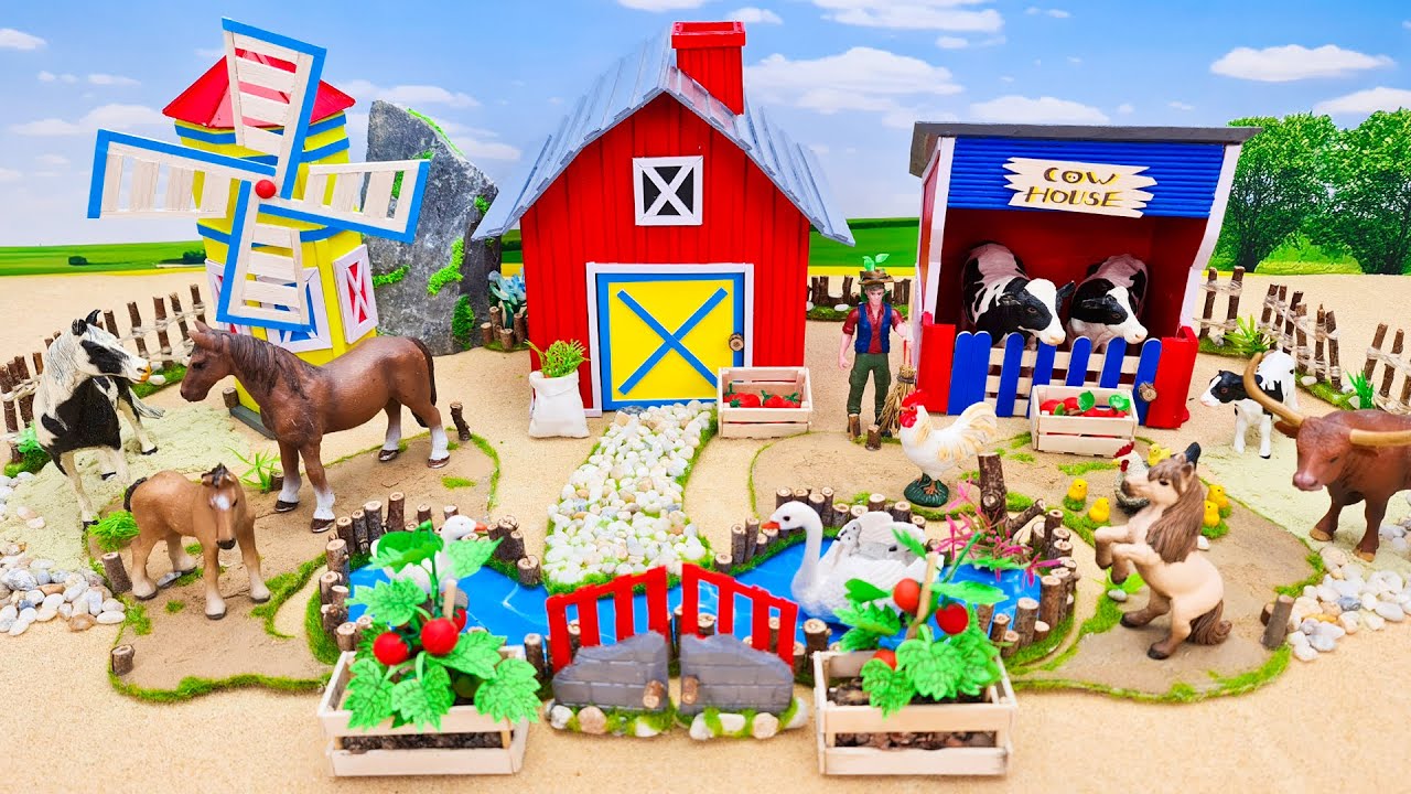 22 Minutes Best DIY Barnyard for Animals and Windmill - Small Farm ...