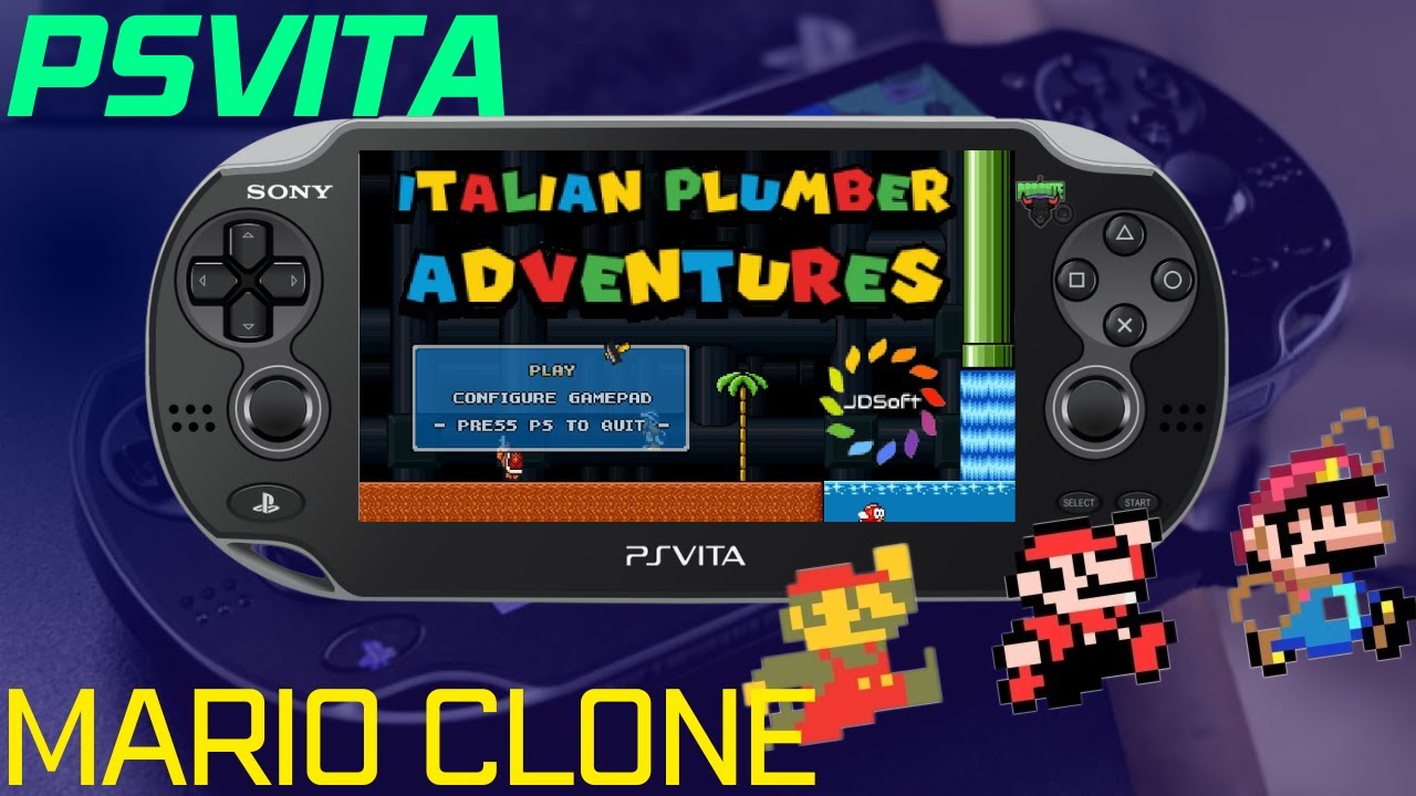 Italian Plumber Adventures Super Mario Clone on PsVita 3.74 [2024 ...