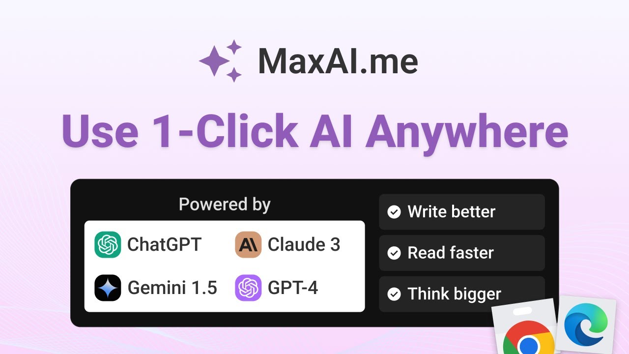 QuickTour: MaxAI.me Use 1-click - YouTube
