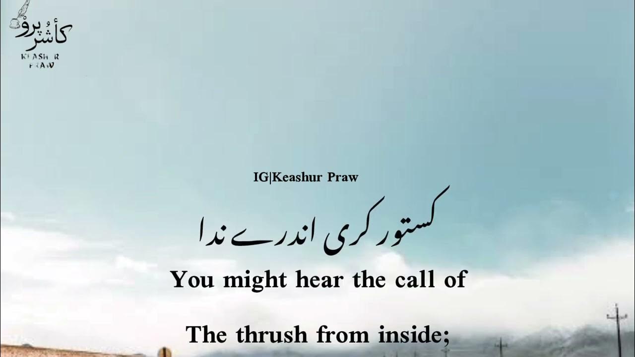 Kalam e Sheikh Ul Alam Status|Kashmiri WhatsApp Status|Kashmiri Poetry|Touqeer Ashraf 🎙️ - YouTube