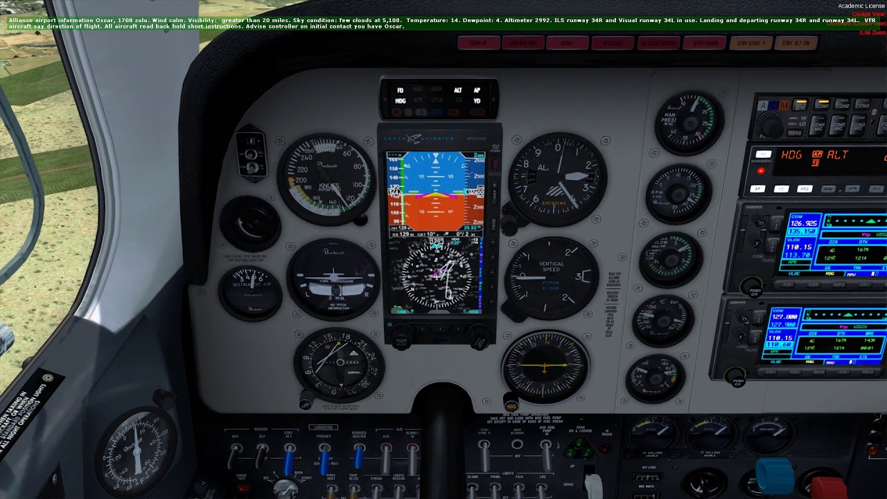 Precision Approach Turorial- ILS 16L Ft. Worth Alliance - YouTube